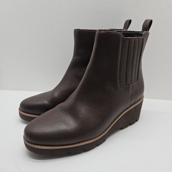 Vionic | Shoes | Vionic Womens Aria Wedge Ankle Booties Size 95w Water ...